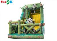 China Commercial Inflatable Kids Slide Panda Bamboo Forest Theme Bouncer 3m Custom PVC for sale
