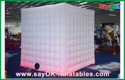 China Inflatable Photo Booth 2.4x2.4x2.5m Fireproof Oxford Cloth with Built-in Blower for sale