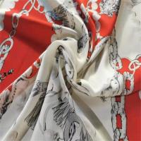 China 95gsm Printed Polyester Spandex Chiffon Fabric By The Yard 15d Satin Chiffon for sale