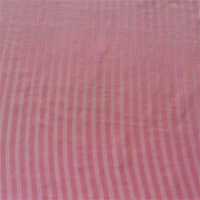 China 104gsm Women Suit Fabric Jacquard Stripe Sea Island Filament Polyester Fabric 50dx75d for sale