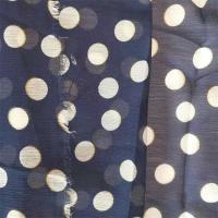 China 75gsm Polyester Chiffon Fabric Crinckle Aop Printed And Golden for sale