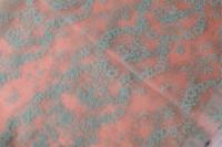 China 20Dx20D 40gsm Poly Printed Fabric Organza Flocking Design for sale