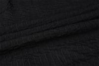 China Stripe Style 90gsm Polyester Chiffon Fabric Black 75Dx75D for sale