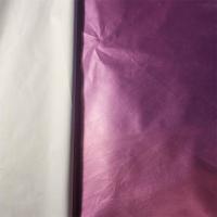 China Pongee 75dX75d Polyester Soft Shell Fabric PU Shiny Coating for sale