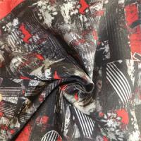 China Woven Microfiber Peach Twill Patterned Polyester Fabric 120gsm for sale