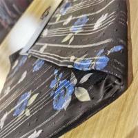 China Silver Yarn Digital Print Chiffon Fabric 75dx75d 120gsm Polyester Fabric for sale