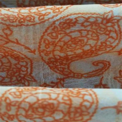 China 100% polyester 70gsm crinkle chiffon fabric Aop Printed 56