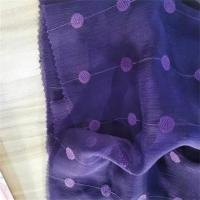 China 30dx30d 39gsm Polyester Chiffon Fabric Embroidery Crinckle Solid for sale