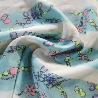 China Printed 20d*80s 46gsm Lady'S Skirts Polyester Chiffon Fabric for sale