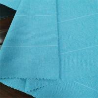 China Woven Cationi Stripe 170gsm Polyester Spandex Fabric 148CM for sale