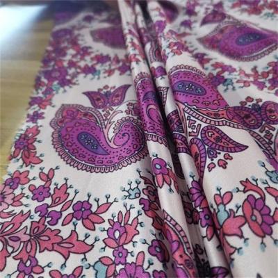 China 95gsm Polyester Chiffon Fabric Spandex Satin Printed 50dx75d+40d for sale