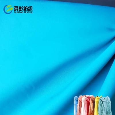 China Comfortable 40d*40d Nylon Woven Fabric Plain Style Pu Coating for sale