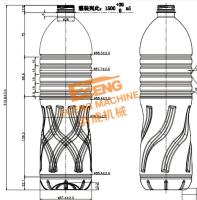 China Semi Automatic PET Stretch Blow Molding Machine 16KW 4 Cavity 5L Bottle for sale
