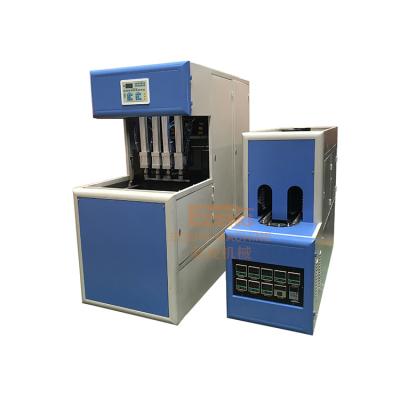 China Semi Automatic PET Stretch Blow Molding Machine 4 Cavity 2L Bottle Blower for sale