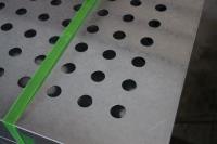 China Yellow Quincunx Hole Perforated Aluminum Sheet 0.5-5mm Decorative Panel for sale
