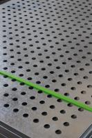 China Yellow Quincunx Hole Perforated Aluminum Sheet 0.5-5mm Decorative Panel for sale