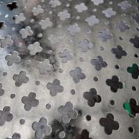 China Silver Plum Blossom Perforated Aluminum Plate 0.8-3mm for Park Decoration for sale