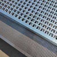 China Galvanized Perforated Metal Screen 15mm Aperture Decorative Architectural Panel 1.22x2.44m for sale