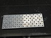 China Natural Color Crocodile Mouth Perforated Grip Strut Safety Grating 1.0-5.0mm Anti Slip for sale