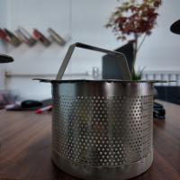 China Customized Stainless Steel Perforated Metal Cylinder Tea Strainers for sale