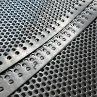 China 1mm Galvanized Steel Perforated Metal Fence Panel 1000x2000mm R12mm Round Hole for sale