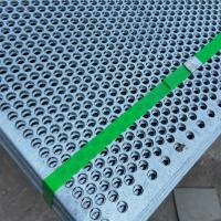 China 1mm Thick Galvanized Steel Perforated Metal Fence 1000x2000mm Hot Dip Galvanized for sale