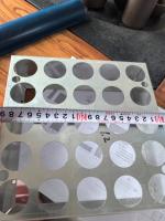 China 30 Hole Perforated Metal Sheet Precision CNC Processed Customizable Size Material for sale