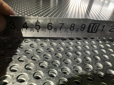 China 4mm Pitch Round Perforated Steel Sheet with Oval Holes for Filtration 0.5-3mm Thick for sale