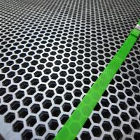 China Anti Slip Hexagonal Hole Balcony Base Plate 1000x2000mm Stamped Metal Walkway for sale