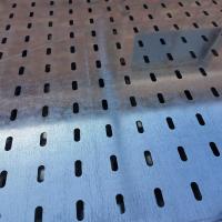 China Galvanized Slotted Perforated Sheet 1000x2000mm Hot Dip Steel Ventilation Grille for sale