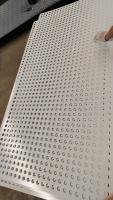 China 2mm White Perforated Ss Sheet Round Hole Mesh With High Load Capacity for sale