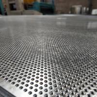 China 0.8mm Thick Perforated Galvanized Steel Sheet White Decorative for sale