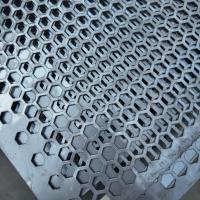 China Galvanized Steel Hexagonal Honeycomb Perforated Metal Sheet 1220x2550mm 1.5mm Thick for sale