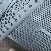 China 1.2mm Thick Galvanized Perforated Steel Plate 15mm Round Holes 1.22x2.44m for sale