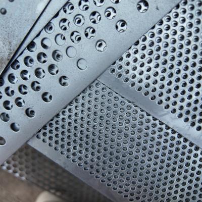 China 1.2mm Thick Galvanized Perforated Steel Plate 15mm Round Holes 1.22x2.44m for sale