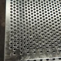 China 1.2mm Thick Galvanized Perforated Steel Plate 15mm Round Holes 1.22x2.44m for sale