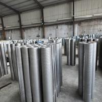 China 1.2mm Thick Perforated Galvanized Steel Sheet Silver Round Holes 1.22x2.44m for sale