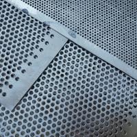 China 1.2mm Thick Silver Galvanized Perforated Metal Sheet Industrial Grade for sale