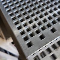 China 2mm Thick Square Hole Stainless Steel Perforated Mesh Sheet for sale