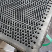 China Hexagonal Hole Decorative Perforated Metal Sheet Custom Thickness  0.5mm-3mm for sale