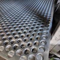 China 3mm Thick Silver Perforated Galvanised Steel Sheet Shelving for sale