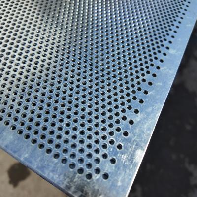 China 3mm Thick Silver Perforated Galvanised Steel Sheet Shelving for sale