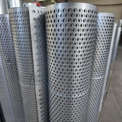 China Perforated Stainless Steel Cylinder 1.5mm Aperture Bird Proof for Grain Silos for sale