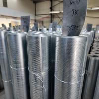 China 1m x 20m Perforated Mesh Roll 0.3mm Thick 5mm Holes Precision CNC Punching for sale