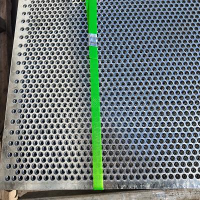 China 5mm Thick Steel Anti Slip Perforated Metal Sheet for Mining Screen 1.22x2.44m for sale