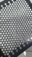 China Anti Slip Hexagonal Hole Balcony Base Plate 1000x2000mm Stamped Metal Walkway for sale