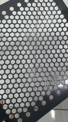 China Anti Slip Hexagonal Hole Balcony Base Plate 1000x2000mm Stamped Metal Walkway for sale