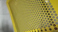 China Anti Slip Hexagonal Hole Balcony Base Plate 1000x2000mm Stamped Metal Walkway for sale