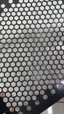 China Galvanized Steel Hexagonal Honeycomb Perforated Metal Sheet 1220x2550mm 1.5mm Thick for sale