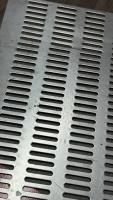 China Galvanized Perforated Slotted Metal Sheet 1000x2000mm High Air Permeability Easy Clean for sale